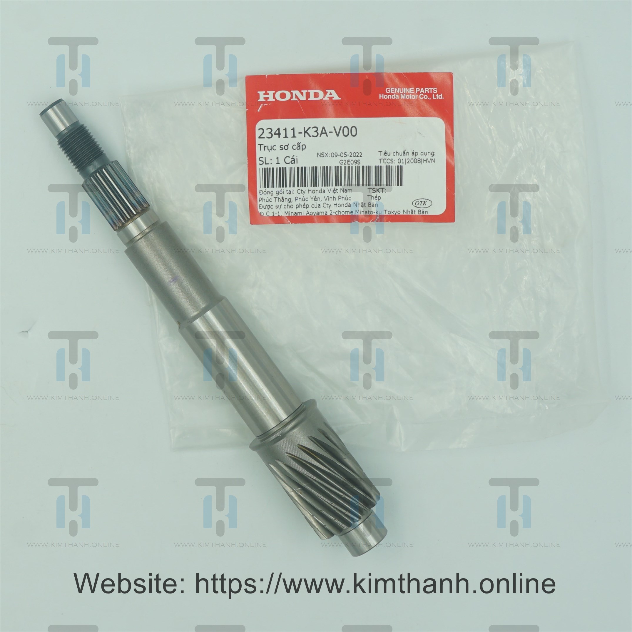 AB22-NS - Cốt láp 125cc 17T