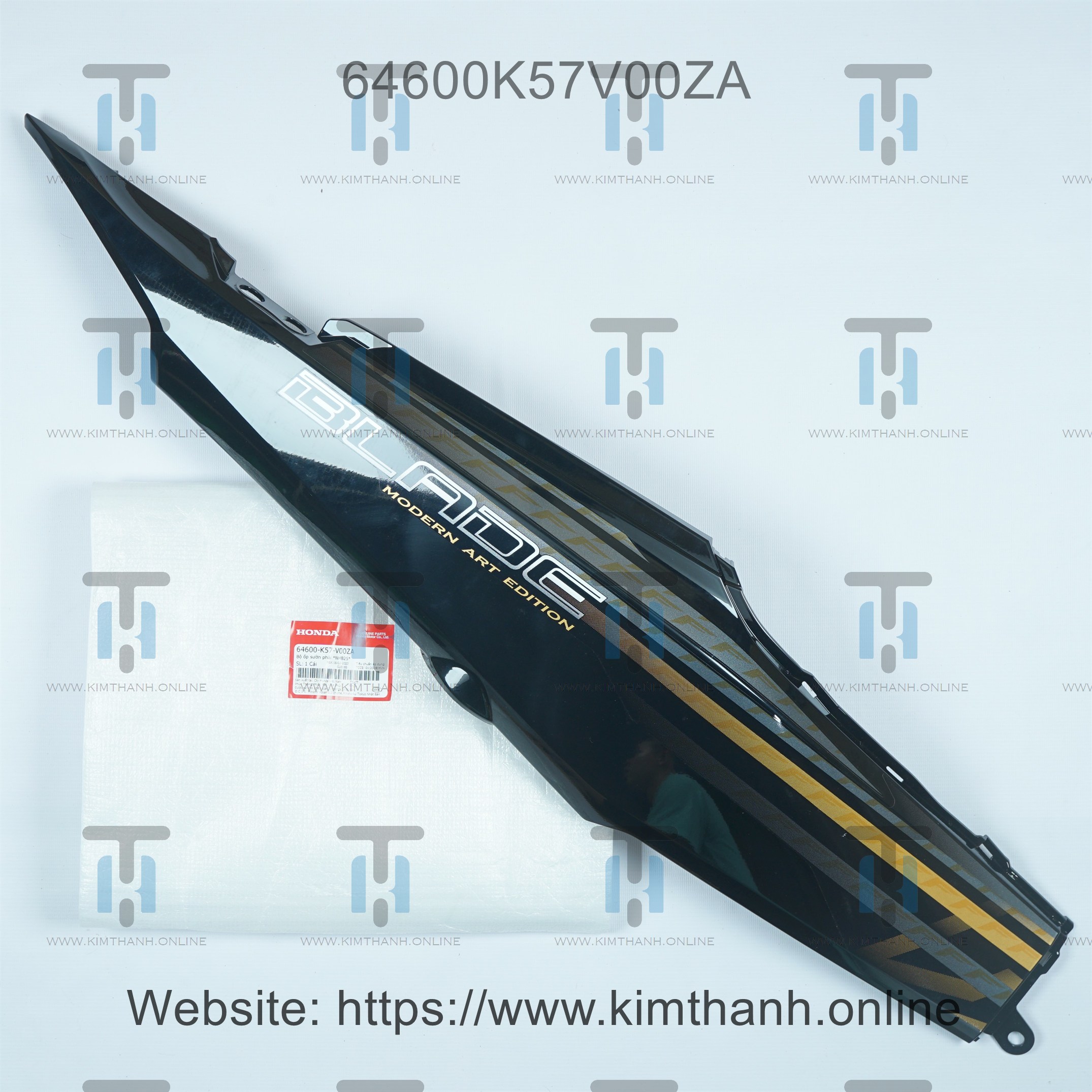 WaB14-Ốp sườn đen R tem vàng
