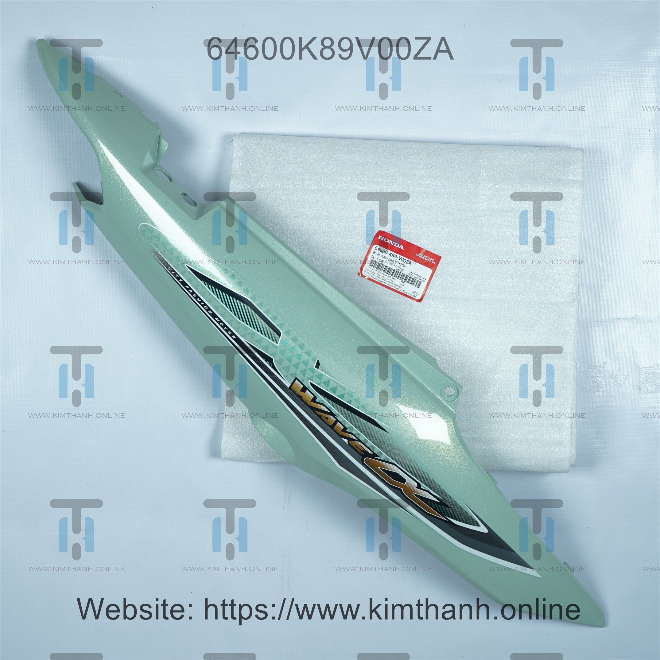 Wa17-Ốp sườn xanh ngọc R có tem 2017